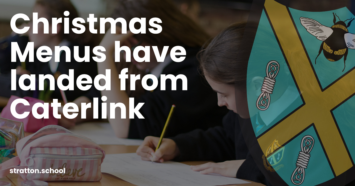 Christmas Menus have landed from Caterlink | Stratton School